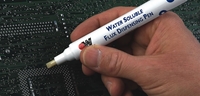 How do I use no-clean, rosin, or aqueous flux dispensing pen?
